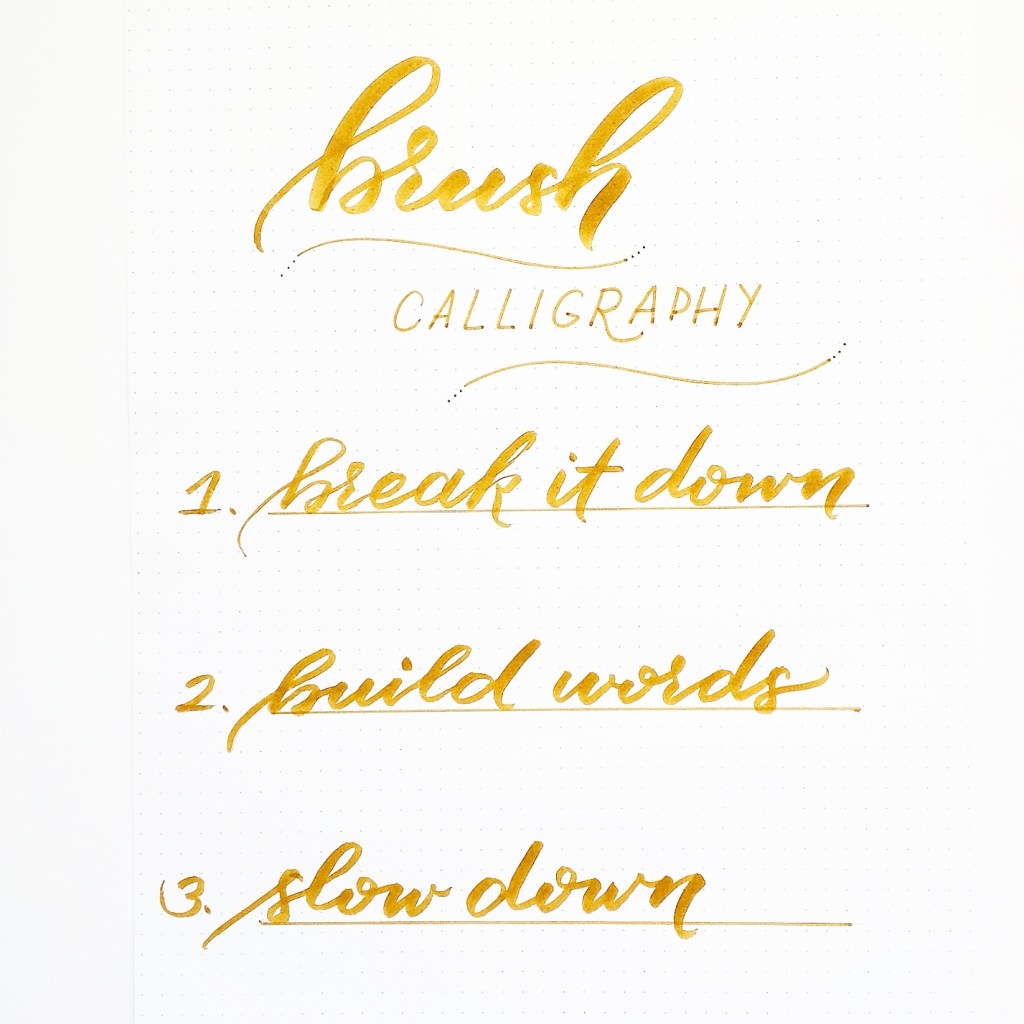 3 ways to improve your brush calligraphy – Pieces Calligraphy