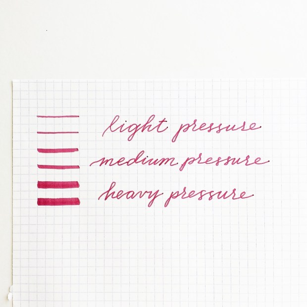 Improve your brush calligraphy by practicing thin and thick strokes ...