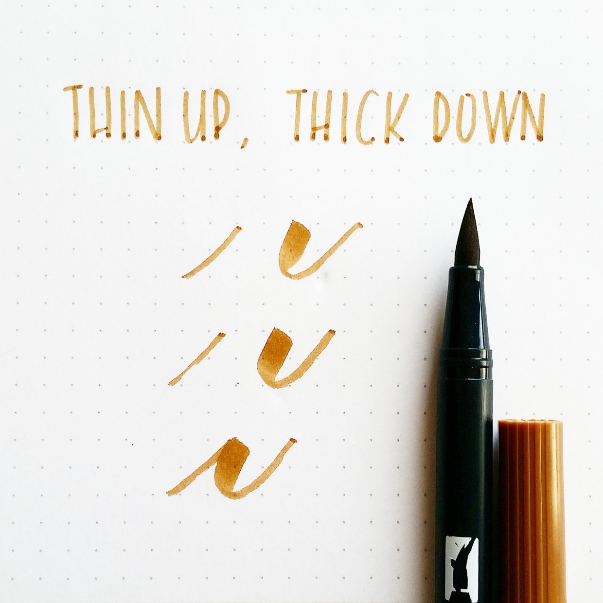 Tips for improving your brush calligraphy: Thin and thick stroke drills ...