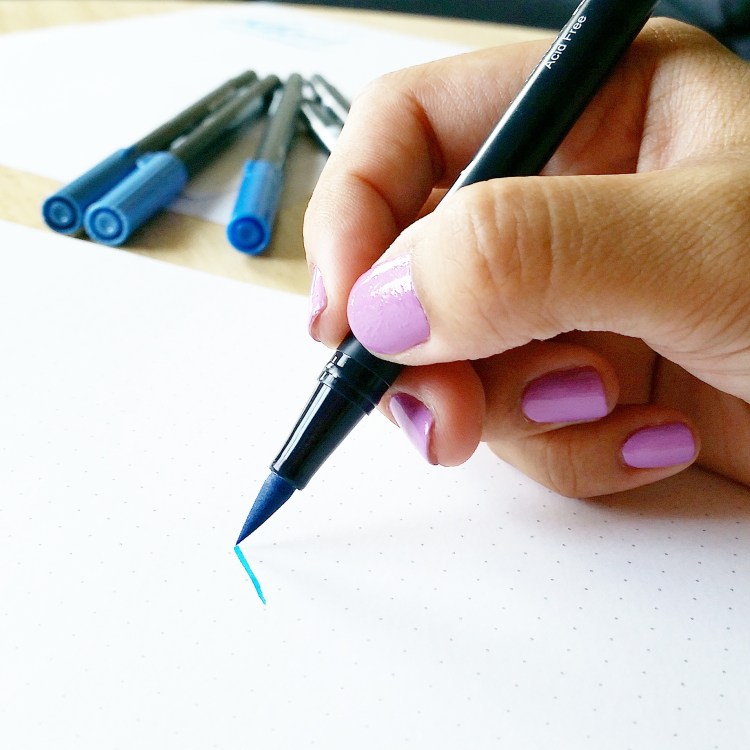 How to apply pressure when creating brush calligraphy – Pieces Calligraphy