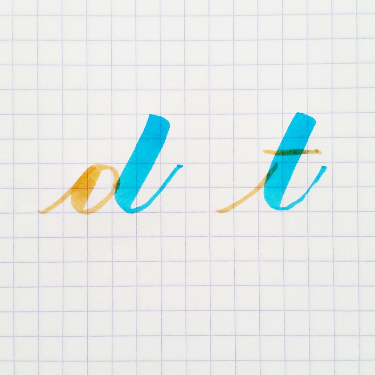 Basic brush calligraphy strokes: The underturn stroke – Pieces Calligraphy