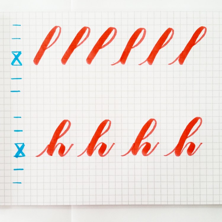 Basic brush calligraphy strokes: The ascending stem loop – Pieces ...