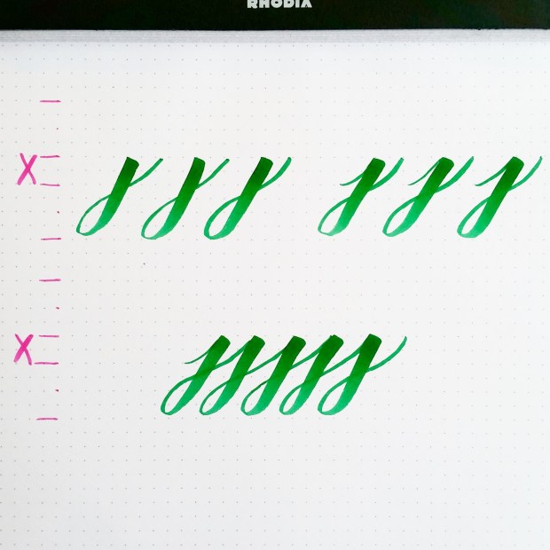 Basic brush calligraphy strokes: The descending stem loop (plus a FREE ...