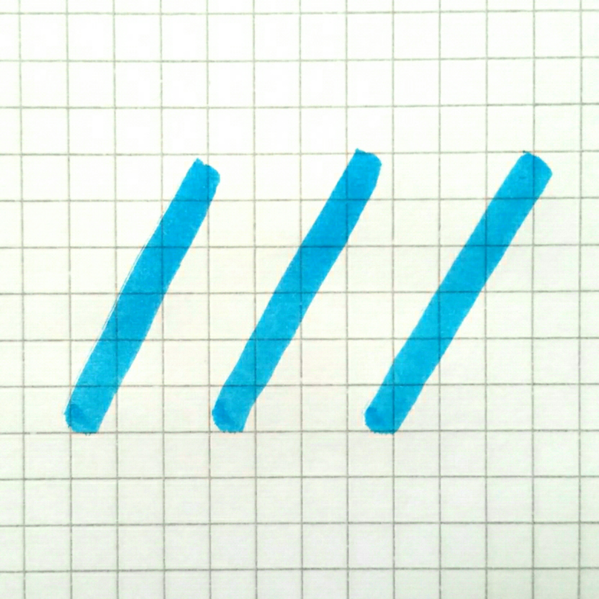 Basic brush calligraphy strokes: The full pressure stroke – Pieces ...