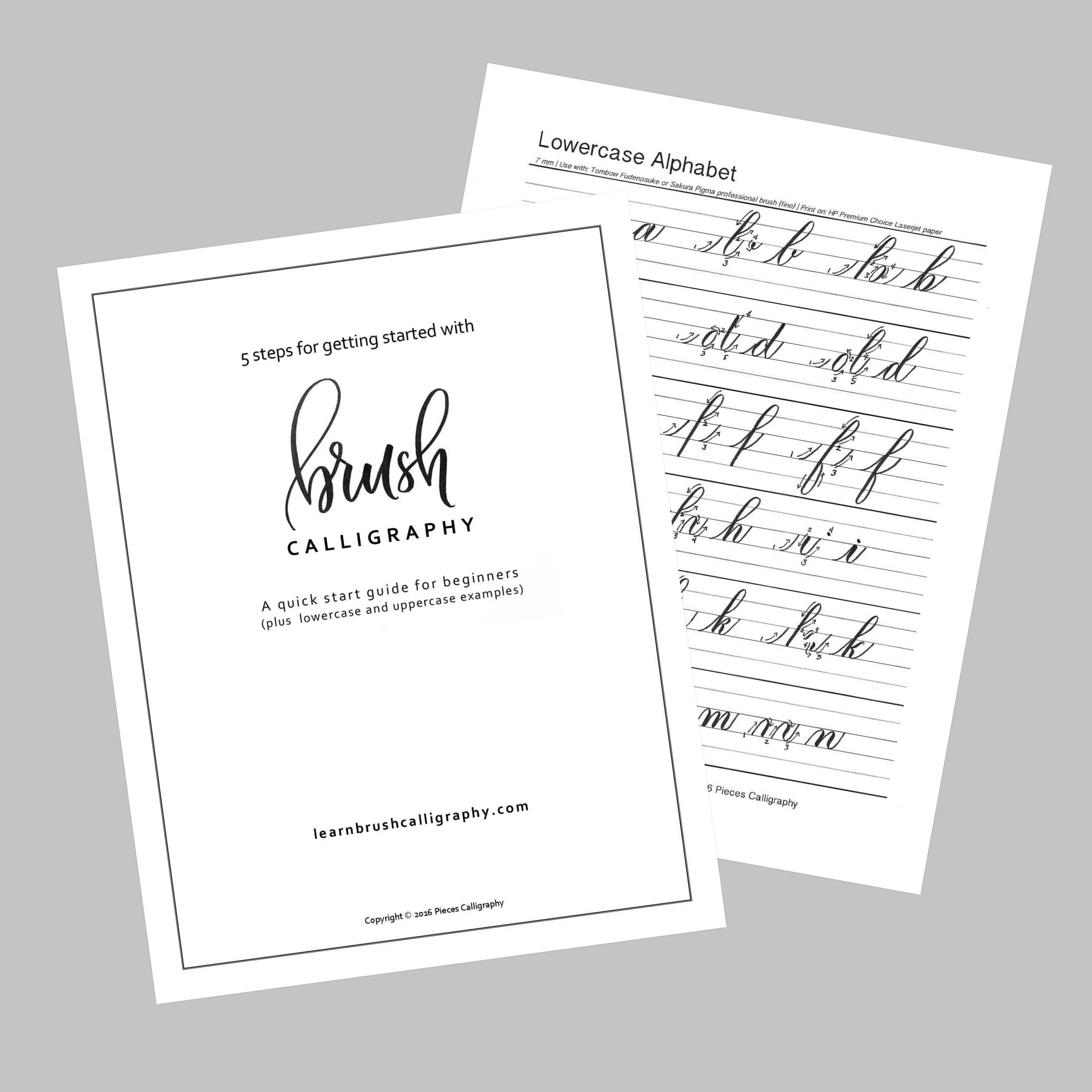 Pieces Calligraphy – Learn brush calligraphy online